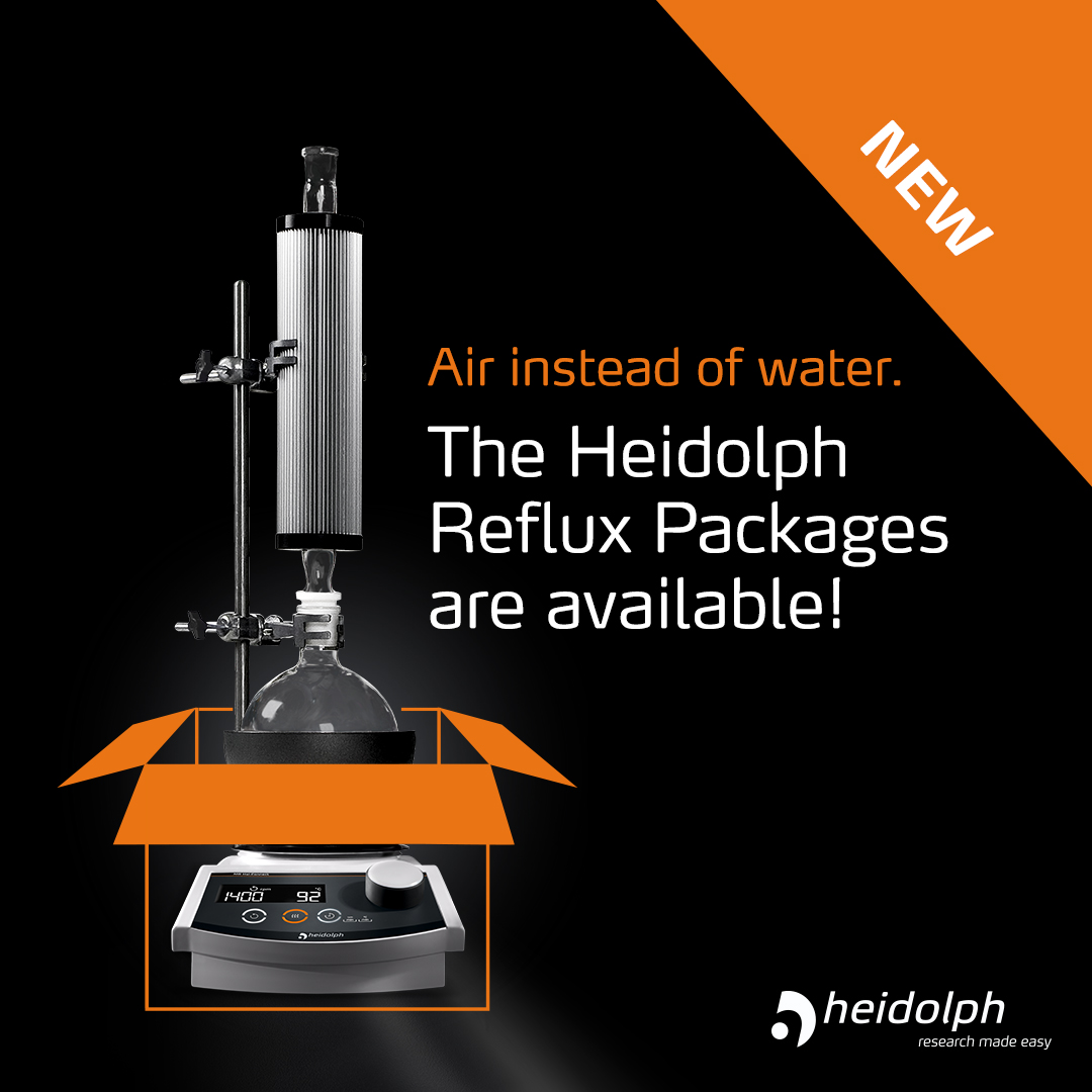Heidolph magneetroerder Findenser reflux koeler packages.