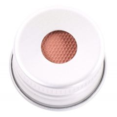 Inlage 23,65mm PTFE/butyl t.b.v. aluminium schroefdop 24mm met gat ...